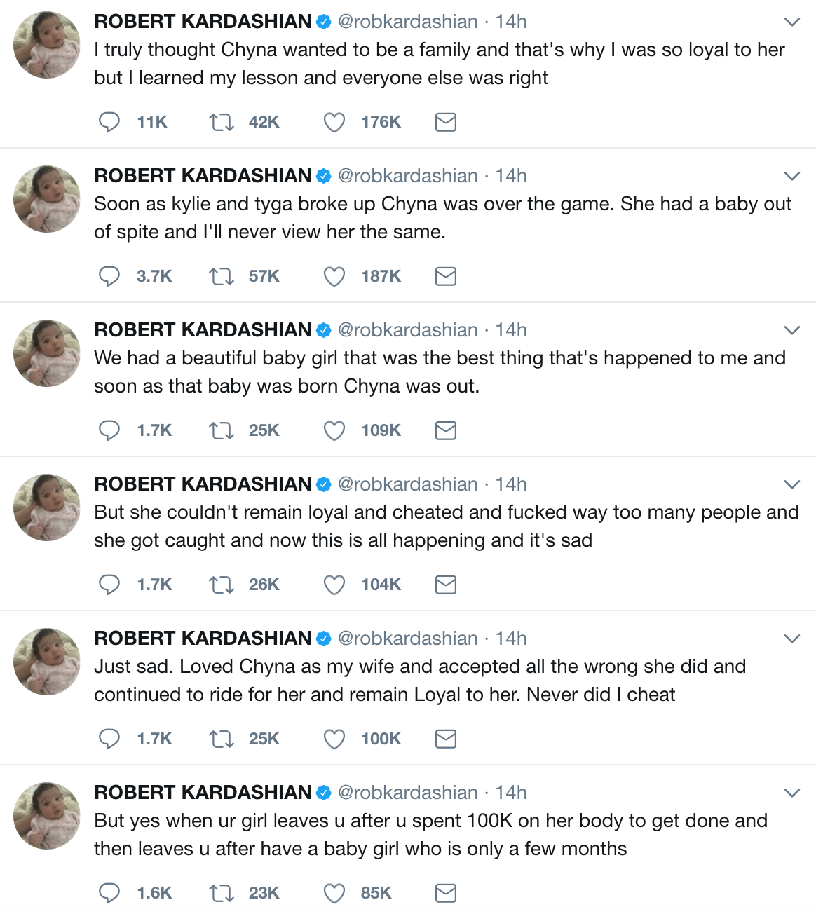 dumb rob tweets - The Hollywood Gossip