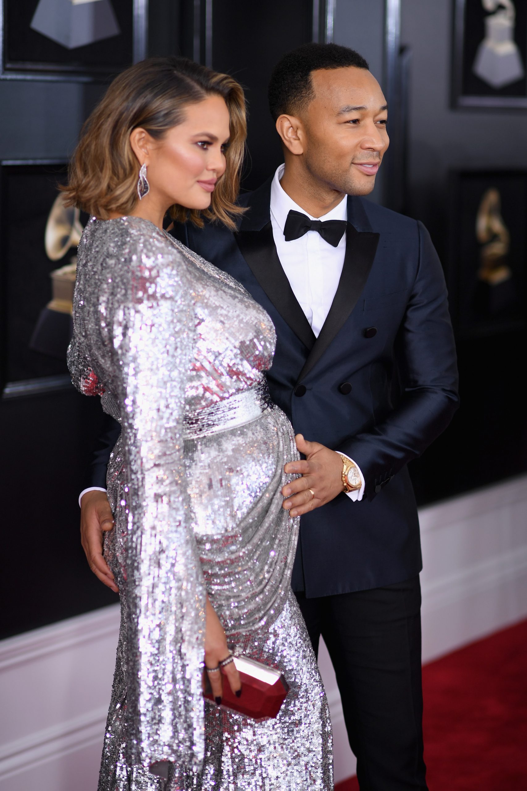 John Legend Cradles Chrissy Teigen's Baby Bump - The Hollywood Gossip