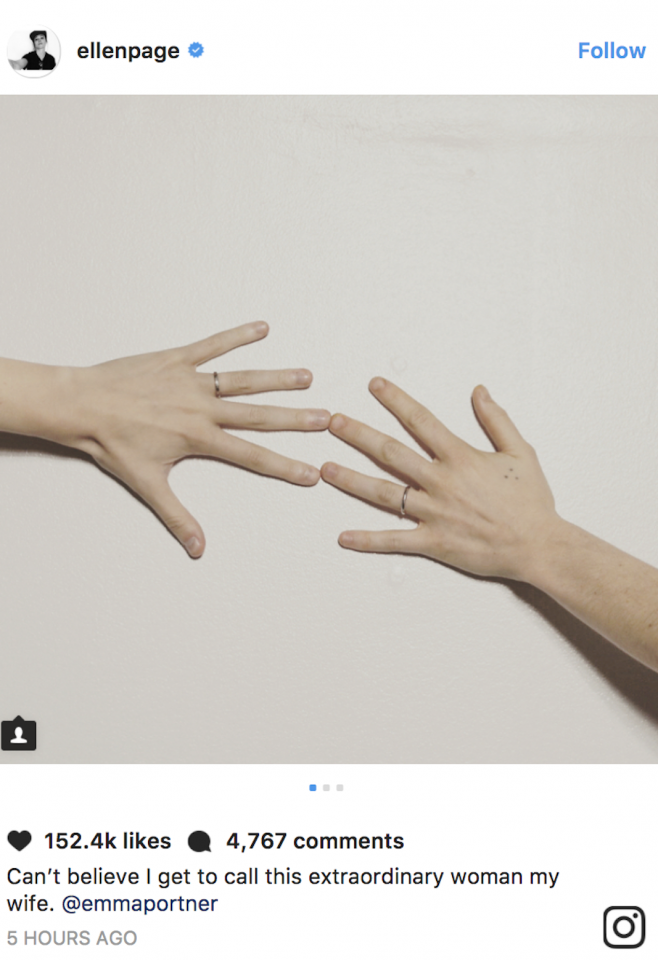 page rings - The Hollywood Gossip