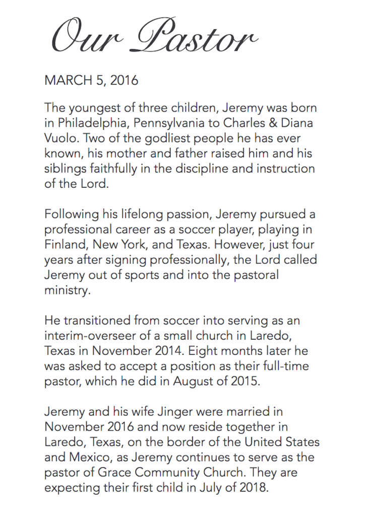 pastor bio - The Hollywood Gossip