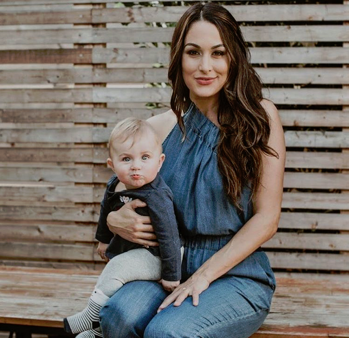 Brie Bella and Baby Birdie Joe Danielson - The Hollywood Gossip