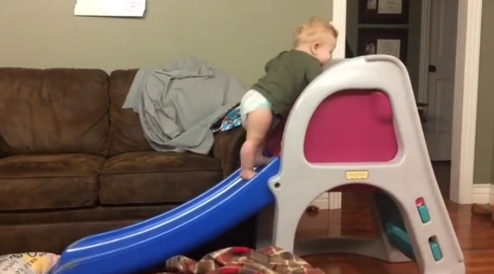 Henry Wilberforce Seewald on a Slide - The Hollywood Gossip