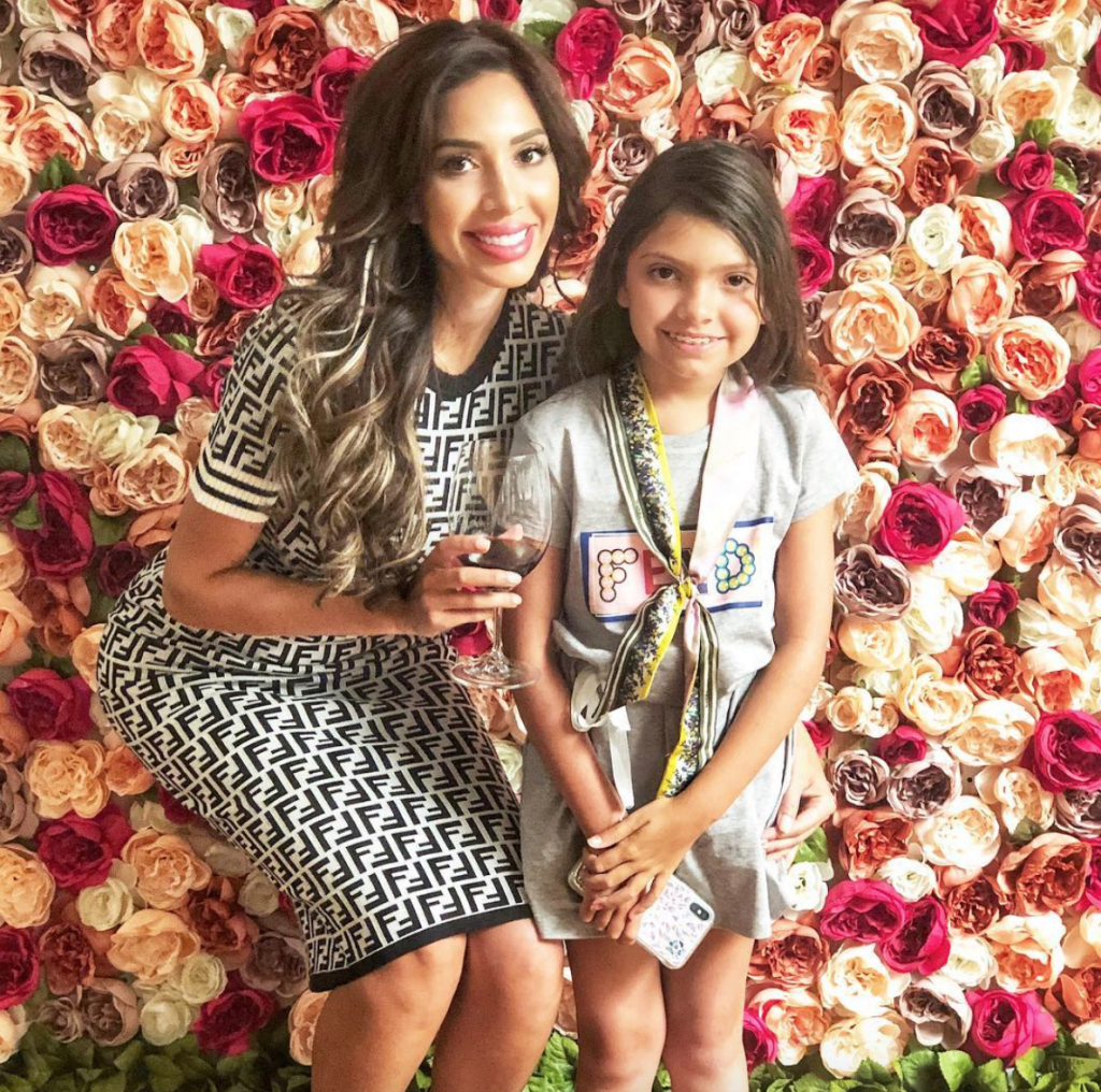 Farrah and Sophia with Flowers - The Hollywood Gossip