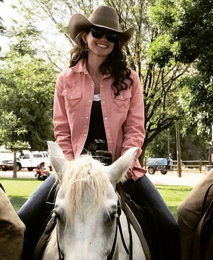 Staci Felker on a Horse - The Hollywood Gossip