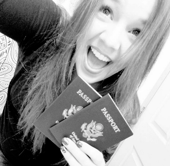 Rachel Bear with Her Passports - The Hollywood Gossip
