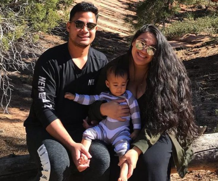 Kalani and Asuelu and Their Baby - The Hollywood Gossip