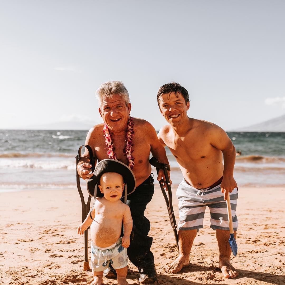 Matt Roloff, Zach Roloff, and Jackson on the Beach - The Hollywood Gossip