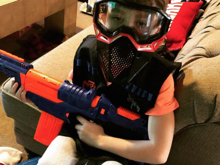 Jace's toy gun - The Hollywood Gossip