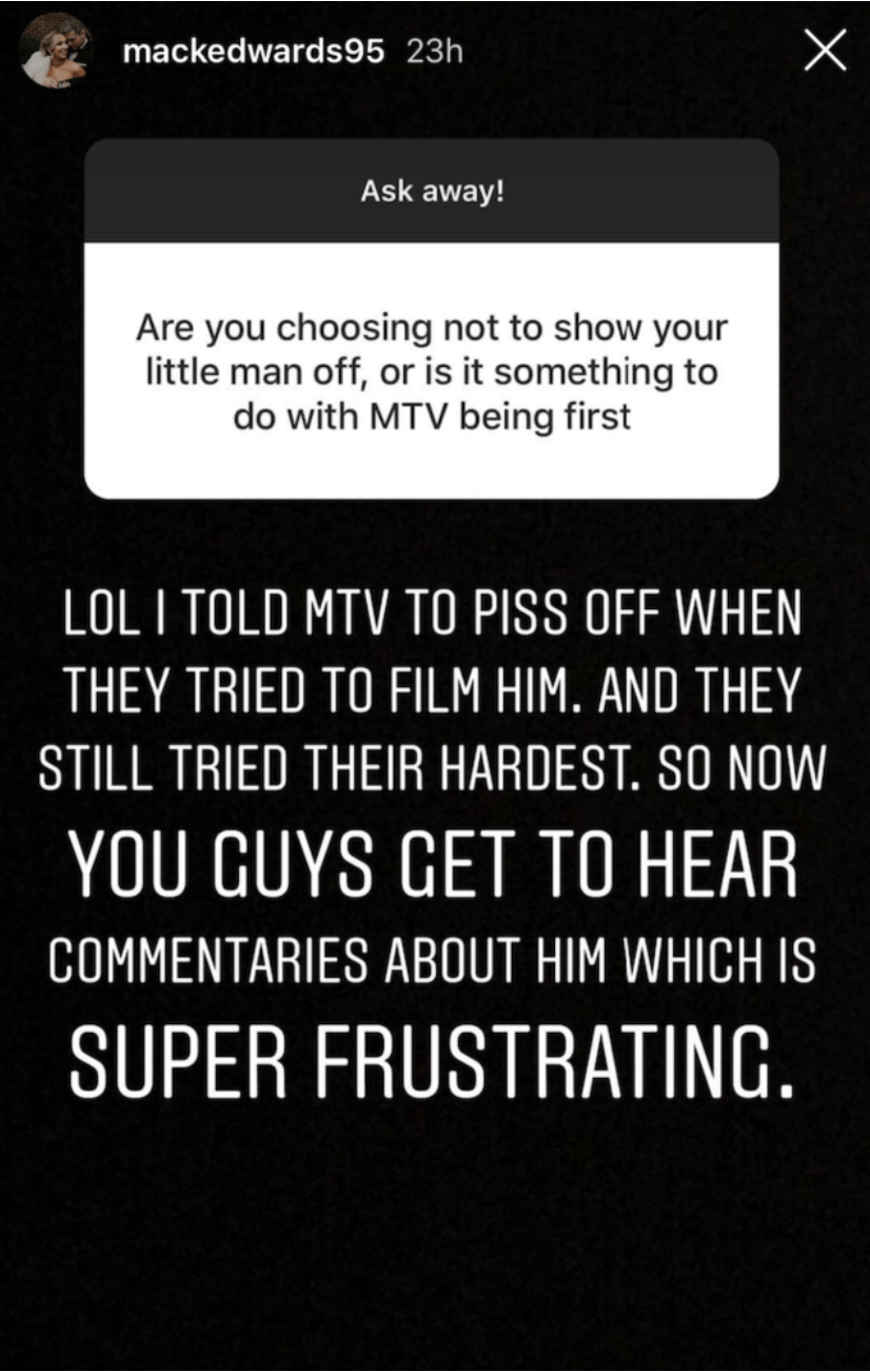 Mackenzie Standifer Blasts MTV: Stay the Hell Away From My Baby or ELSE ...