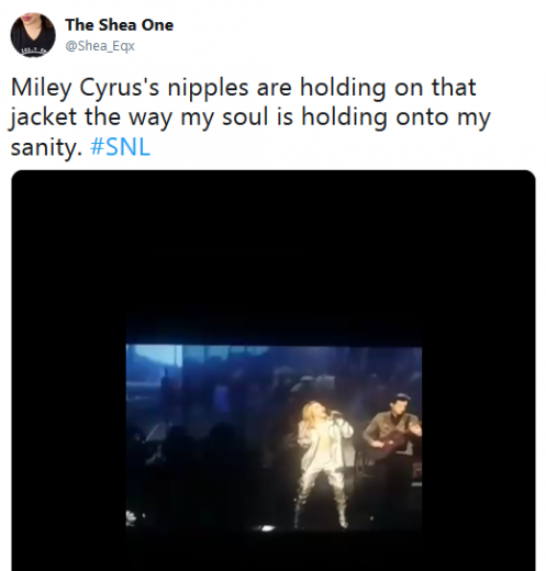 Miley Cyrus Risks Catastrophic Nip-Slip on Saturday Night Live - The ...