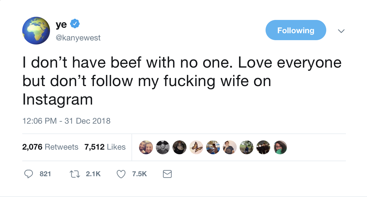 Yeezy Tweet - The Hollywood Gossip