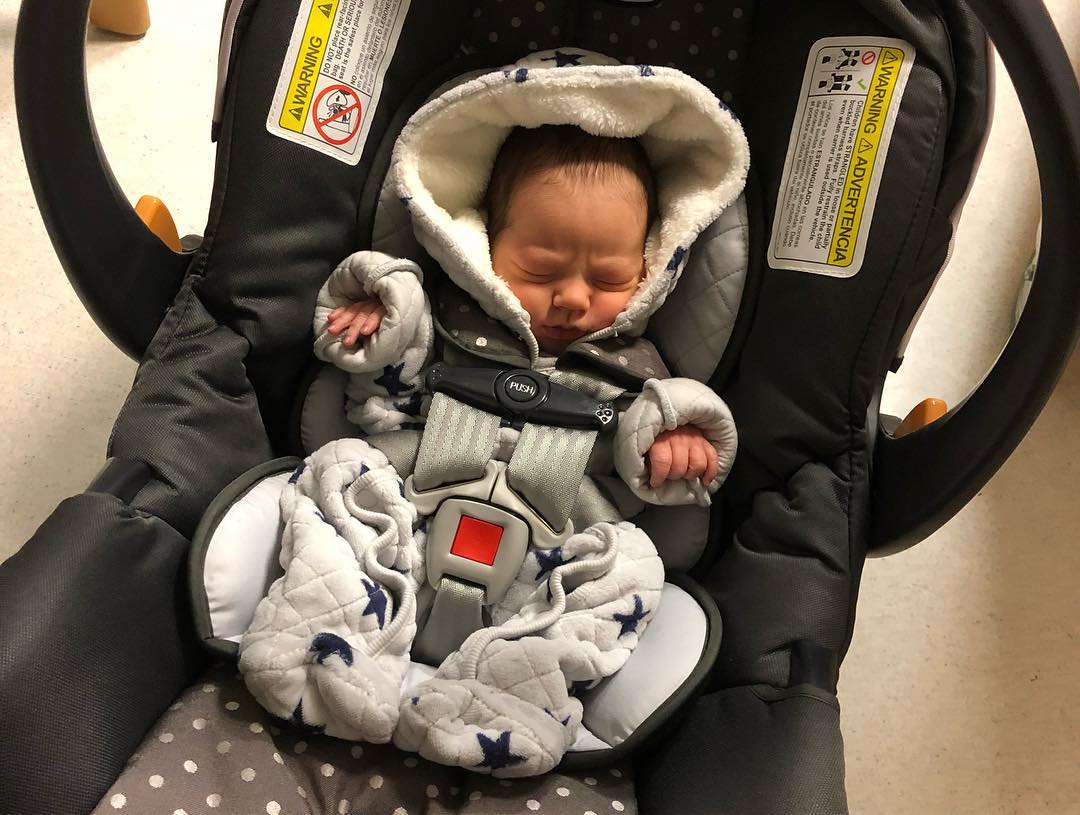 CJ Buckner in His Car Seat - The Hollywood Gossip