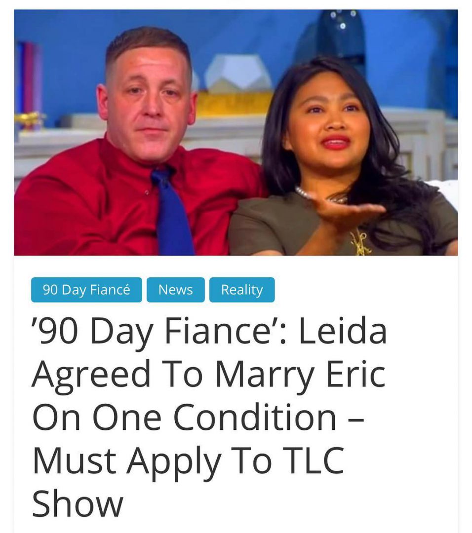 Leida Margaretha: Just Using Eric for 90 Day Fiance Fame? - The ...