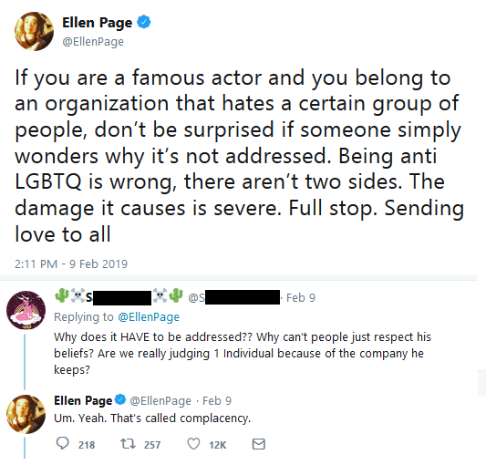 Ellen Page tweets vs Chris Pratt 02 - The Hollywood Gossip