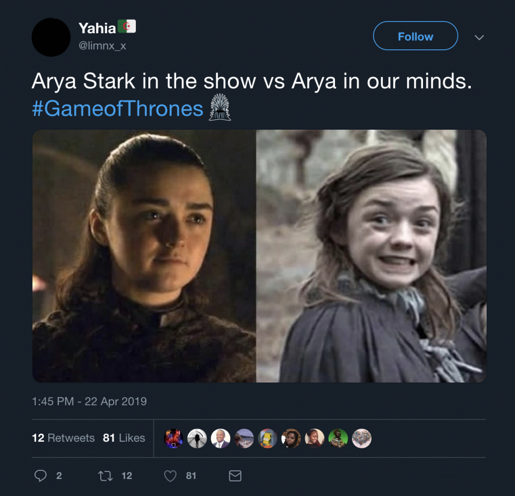 Arya Meme 1 - The Hollywood Gossip