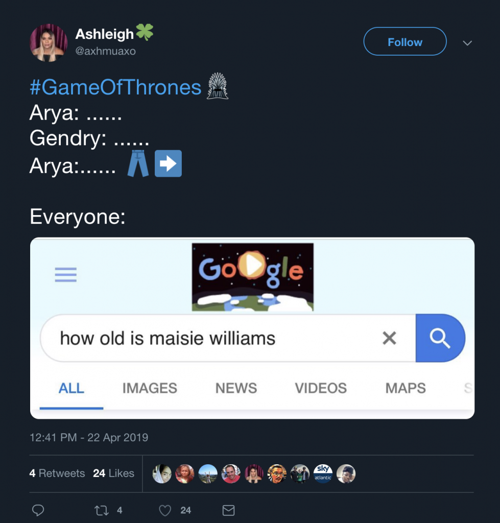 Arya Meme 2 - The Hollywood Gossip