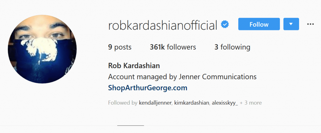 Rob Kardashian fancy new Instagram - The Hollywood Gossip