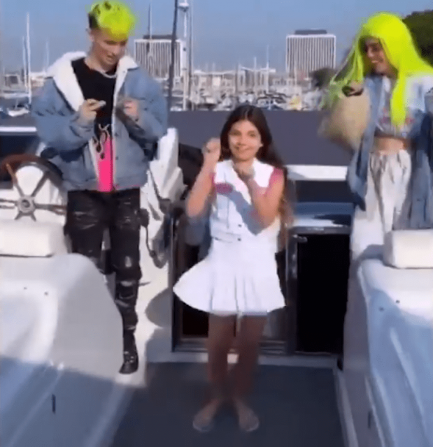 Sophia Abraham Tik Tok boat snap - The Hollywood Gossip