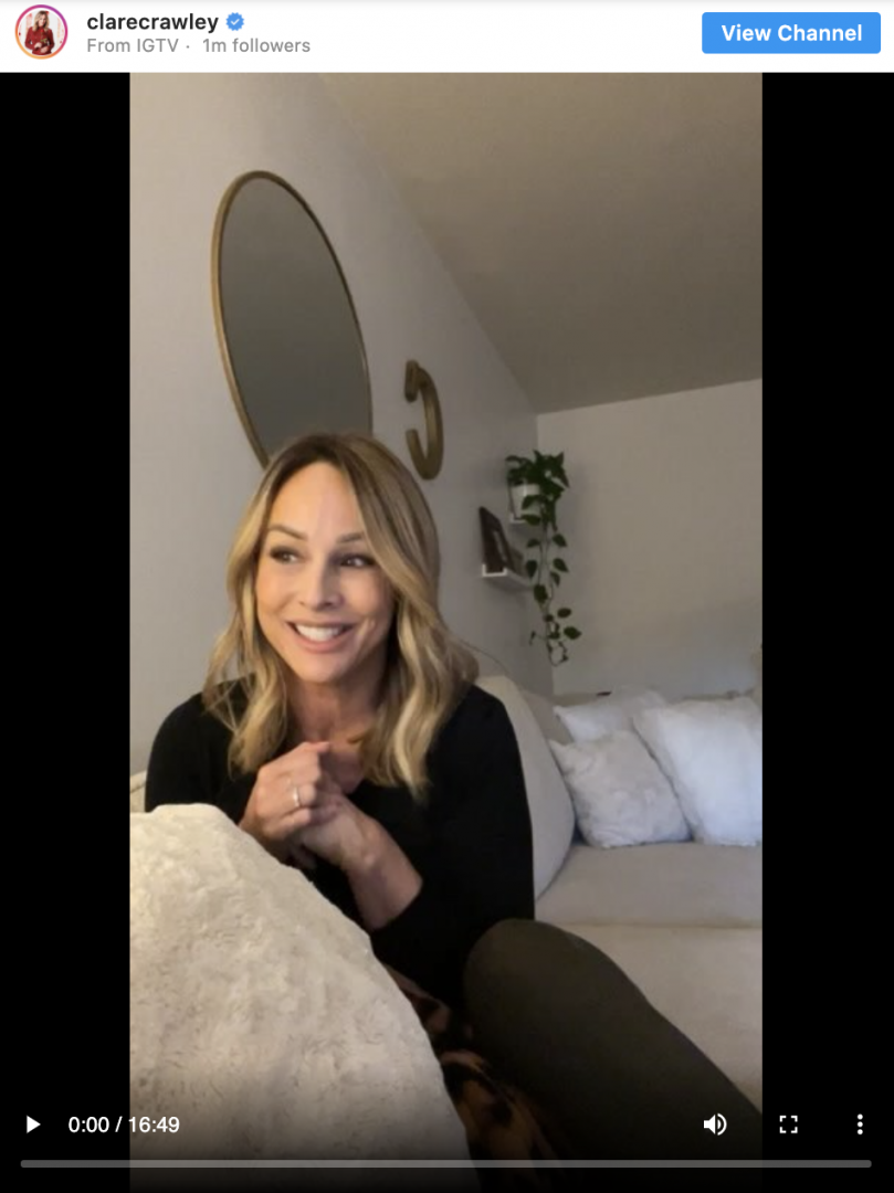 clare on insta - The Hollywood Gossip