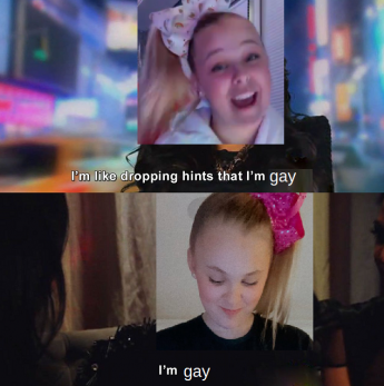 JoJo Siwa dropping hints meme - The Hollywood Gossip