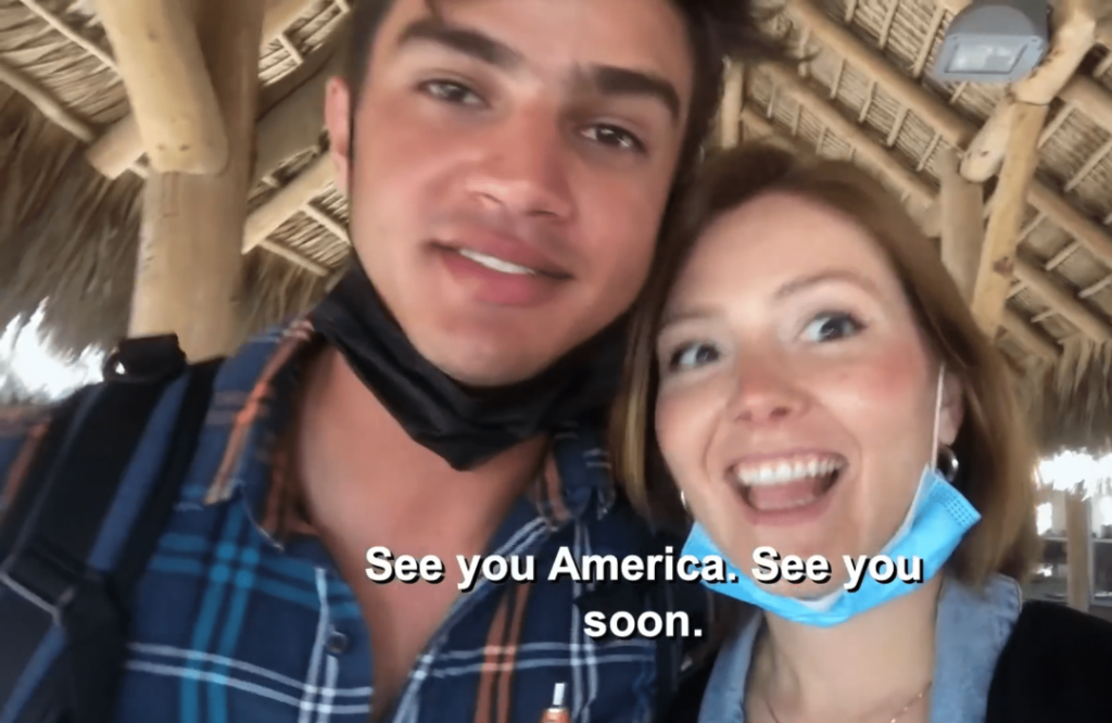 Guillermo and Kara en route to America (90 Day Fiance S09) - The ...