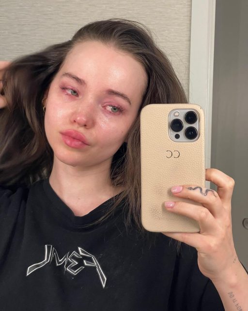 Dove Cameron Tearful Mirror Selfie The Hollywood Gossip