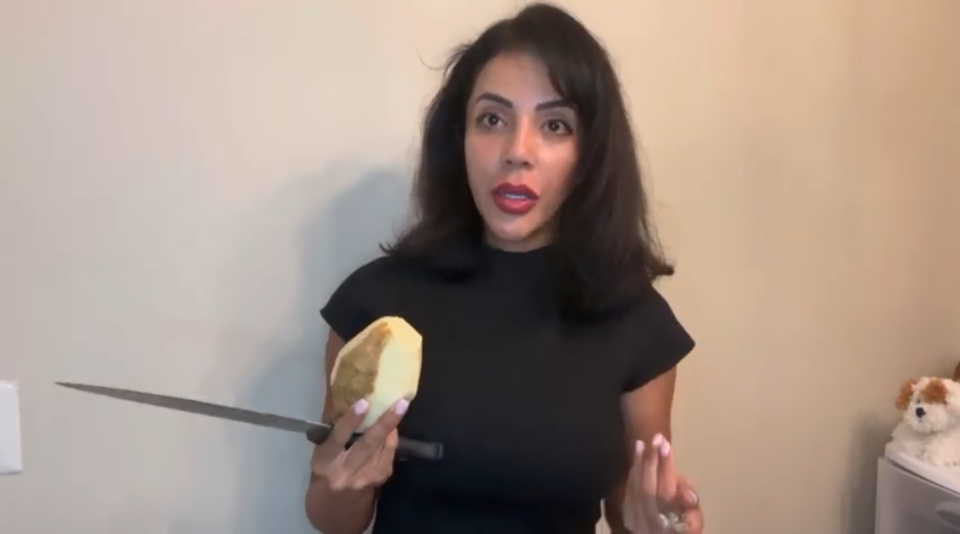 Jasmine Pineda Posts Tongue-in-Cheek Cooking Video: How to Peel a Potato!