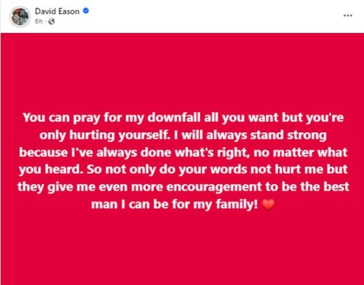David Eason: I'm Totally Innocent of Assault!