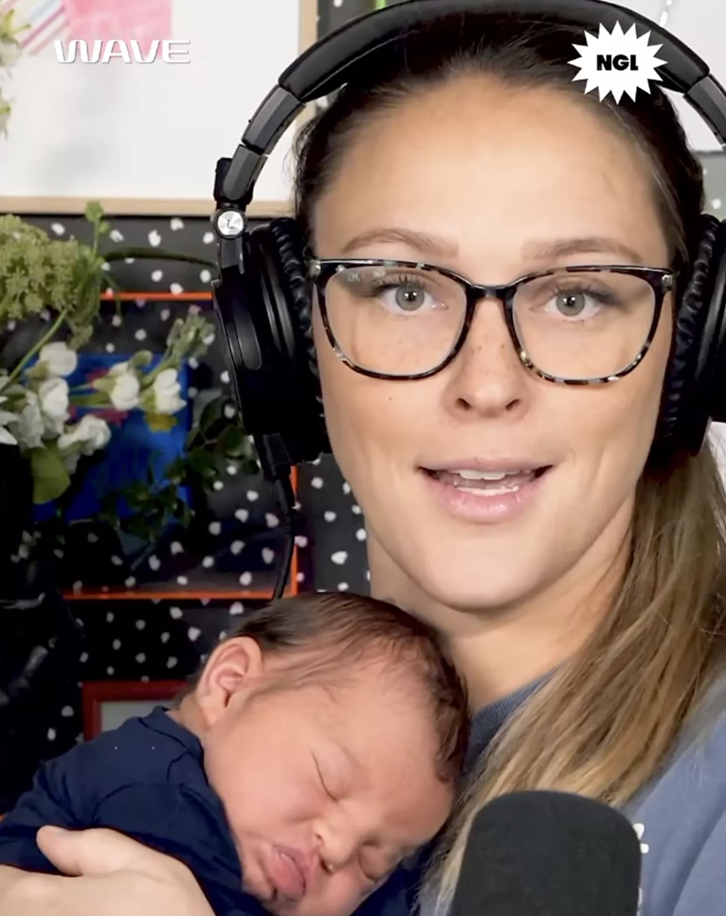 Kylie Kelce Debuts Newborn on Podcast, Jokes About Baby's Name